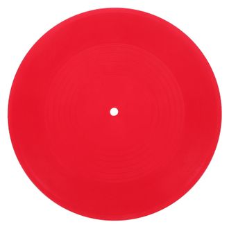 Hemobllo Vinyl Schallplatten Wanddekoration 12 Zoll Retro Bar Wandbehang aus Kunststoff Rot Vintage Deko f&uuml;r Zuhause Caf&eacute;
