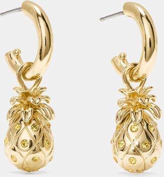 Kate Spade New York Kate Spade Ananas-Drop-Ohrringe f&uuml;r Frauen in Heller Topas