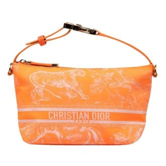 Dior Pre-owned Bedruckte technische Stoff-Mini-Tasche - - Pre-owned - Damen - Orange - ONE SIZE