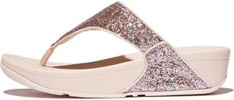 FitFlop Womens Lulu Multi-Tonal Glitter Toe-Post Sandals, rose, 36 EU