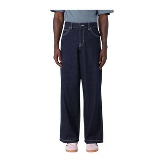Dickies Homme, Jeans, Bleu, Taille: W30 Pantalon Denim à Jambes Larges pour un Usage Quotidien