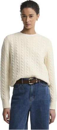 Barbour Ashdown Zopfstrickpullover - - Knitwear - Damen - Wei&szlig; - S