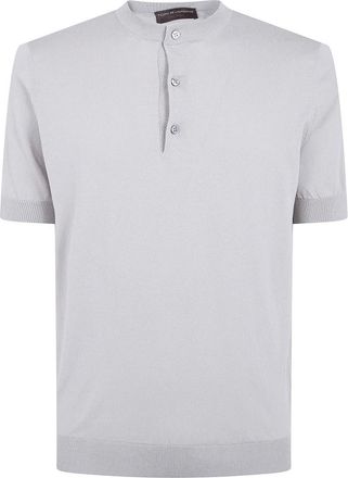 FILIPPO DE LAURENTIIS Homme, Pulls, Gris, Taille: 2XL Serafino Short Sleeves Sweater