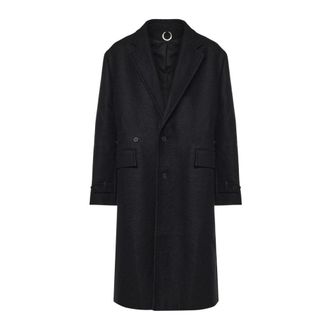 Heliot Emil Heliot Emil - Manteau droit - Homme - Manteaux - Noir - Taille: XL