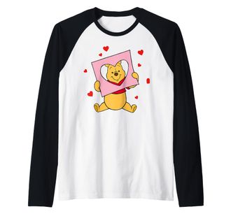Disney Winnie The Pooh Heart Paper Valentine Raglan