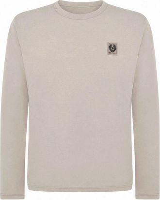 Belstaff Longsleeve T-Shirt London Retro Phoenix Patch Iconic Tee Modern Cut (1-tlg) Ideal f&uuml;r Alltag, Business Casual und Freizeit