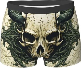 Generic Hommes Trunks Cale&ccedil;ons Cr&acirc;ne D&eacute;mon Pentagramme Mort Boxers Respirants Et L&eacute;ger Cale&ccedil;on Boxeur XL