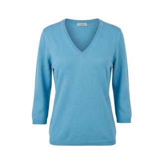 Malo V-Ausschnitt Strickware - - Knitwear - Damen - Blau - XS
