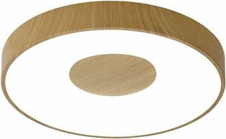 Mantra Mantra - Plafonnier design, Lampe de plafond Coin led Bois en Plastique