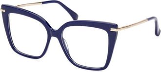 Max Mara Femme, Accessoires, Bleu, Taille: 54 MM Butterfly Optical Frame