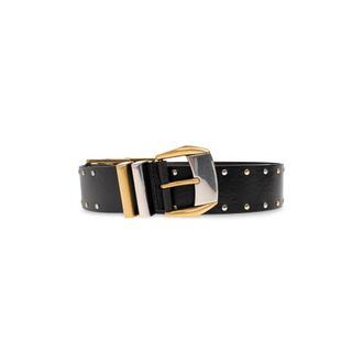 Versace Nieten-Lederg&uuml;rtel 4 cm - - Accessories - Herren - Schwarzk - 95 CM