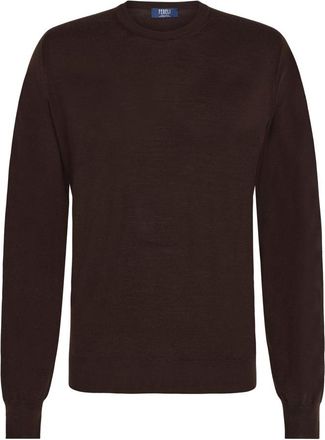 Fedeli Weicher Rundhalspullover aus Merinowolle in