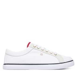 Tommy Hilfiger Sneakers aus Stoff Tommy Hilfiger Th Low FW0FW09390 Wei&szlig;