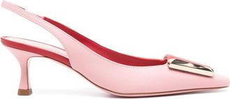Roberto Festa Milano Sandalen - Sandals Pink - Gr. 37,5 (EU) - in Gold - f&uuml;r Damen