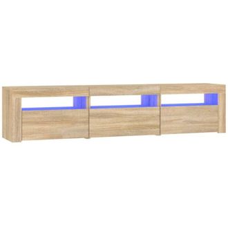 vidaXL TV-Schrank mit LED-Leuchten Sonoma-Eiche 180x35x40 cm - Vidaxl