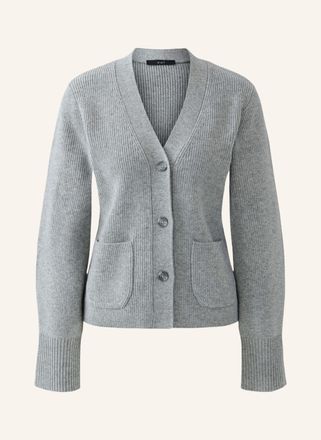 Oui Strickjacke grau