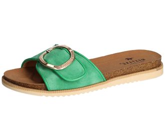 Mustang Jeans Mustang Damen Pantoletten Gr&uuml;n EU 40