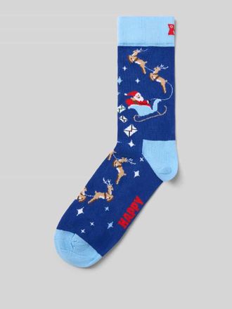 Happy Socks Socken aus elastischem Baumwoll-Mix mit Logo-Stitching