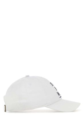 Sporty & Rich DRINK Text-Embroidered Cotton Baseball Cap - White