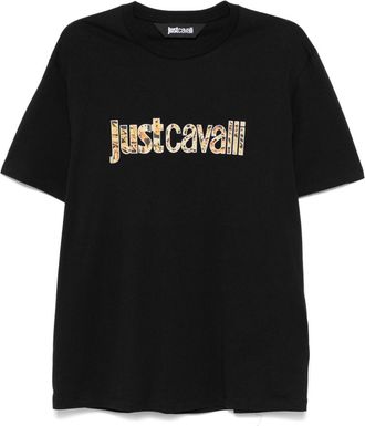 Just Cavalli T-Shirt mit Logo-Print - Schwarz