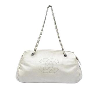 Chanel Pre-owned Caviar Leder Schultertasche - - Pre-owned - Damen - Wei&szlig; - ONE SIZE