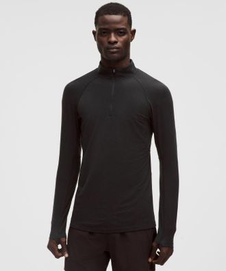 lululemon Haut demi-zippé pour Hommes - mélange de laine mérinos - Taille XL