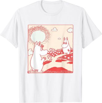 Moomin Snorkmaiden winkt zu Moomintroll Love T-Shirt
