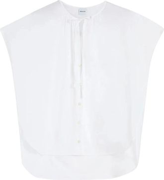 Aspesi Femme, Blouses et Chemises, Blanc, Taille: 36 FR Chemise en mousseline de coton