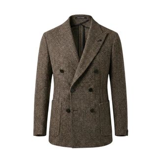 Tagliatore Zweireihige Jacke - - Jackets - Herren - Braun - M