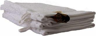 Gözze New York Gant de Toilette, Lot de 4, Doux et absorbant, 100% Coton, 17 x 24 cm - Blanc