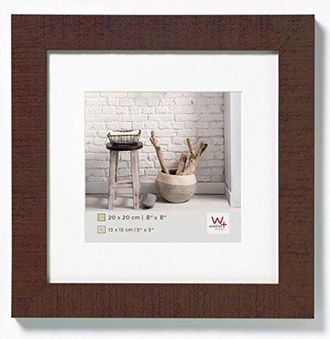 Walther Design Cadre photo design walther noyer 20 x 20 cm Home Cadre en bois HO220N