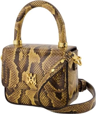 Amiri Ma Calfskin Leather Top Handle Bag - Brown
