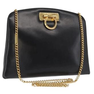 Ferragamo Pre-owned Leder Umh&auml;ngetasche - - Pre-owned - Damen - Schwarzk - ONE SIZE