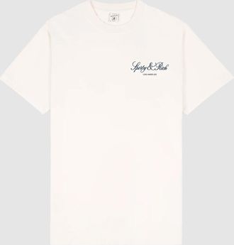 Sporty & Rich T-Shirt Vendome La Ecru