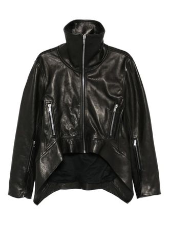 Rick Owens veste Exploder en cuir - Noir