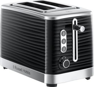 Russell Hobbs 24371 Inspire High Gloss Plastic Two Slice Toaster, Schwarz
