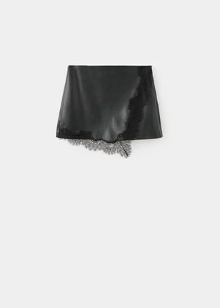 Mango Jupe sugar noir - Femme - 32 - MANGO