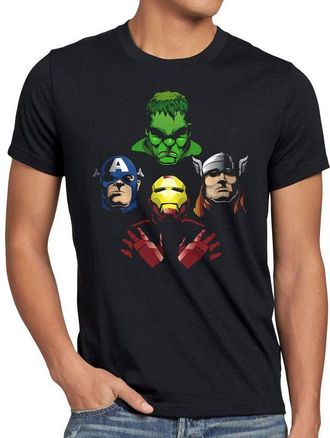 style3 T-Shirt Fab 4 captain infinity iron man stark hulk america avengers
