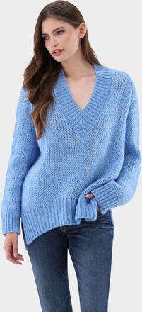 van Laack Pullover mit V-Aussschnitt oversized