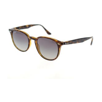 Ray-Ban unisex, Accessoires, Brun, Taille: 51 MM Lunettes de soleil irrégulières avec verres flash