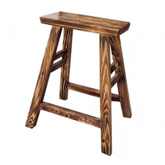 Generic Landhaus-Sitzbank Holzhocker Aus Holz, Als Tritthocker Fu&szlig;endebank Am Bett, Hohe, Schmale Schuhbank Flurbank Mit Dicken Beinen, Bettbank Barstuhl Sitz