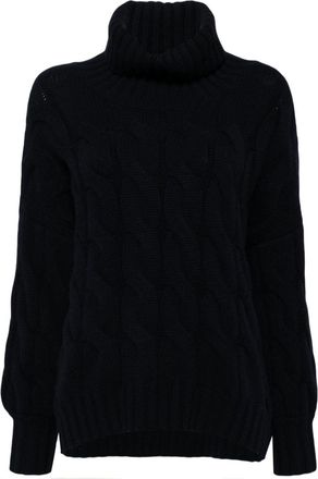 N.Peal Hana Pullover mit Rollkragen - Blau