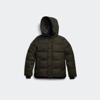 Canada Goose MacMillan Parka aus Wolle (M&auml;nnlich, Military Green Melange, M)