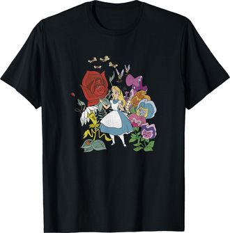 Disney Alice im Wunderland Alice in den Blumen T-Shirt