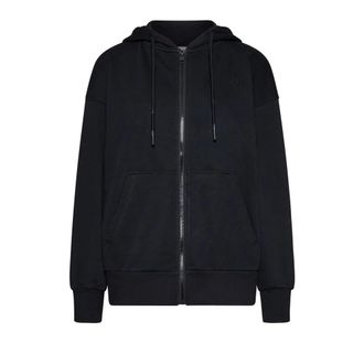 Silvian Heach Femme, Sweatshirts et sweats &agrave; capuche, Noir, Taille: 36 FR Felpa zip e cappuccio dal design essenziale