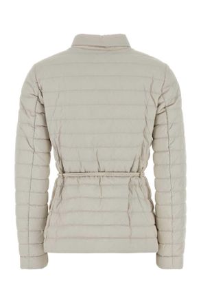 Moorer Womens Chalk Nylon Blend Lanzada Down Jacket Ivory Piumini