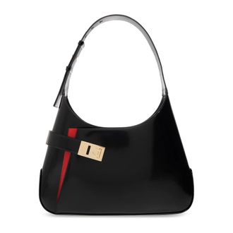 Ferragamo Femme, Sacs, Noir, Taille: ONE Size Sac bandouli&egrave;re Arch