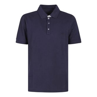 Fay Homme, Tops, Bleu, Taille: 3XL Polo Bicolore avec Double Col