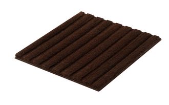 Kleine Wolke Badteppich Cord, 60x60 cm, Nussbraun