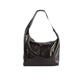 Rick Owens Femme, Sacs, Noir, Taille: ONE Size Sac Gemini en cuir de veau brillant